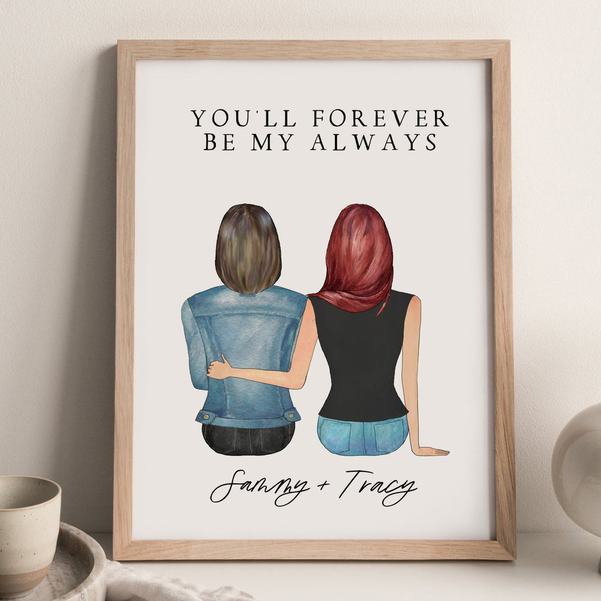 Couples Custom Wall Portrait Print | Promenade Field